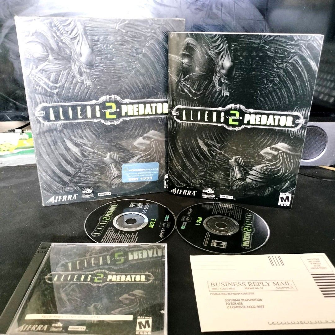 Aliens Vs Predator 2 Authentic PC Windows Rare Big Box Version, Video ...