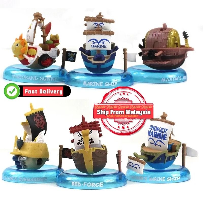 Anime One Piece Grand Line Thousand Sunny Polar Tang Red Force Pirate ...