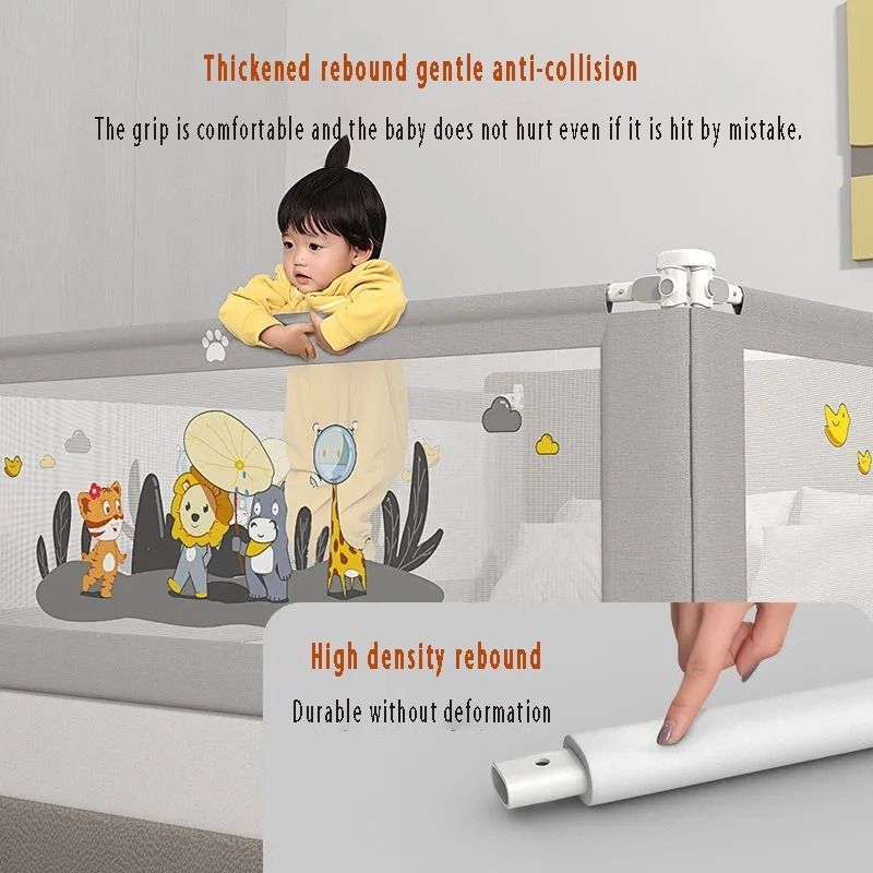 Anti-Fall Baby Bed Rail Guard Fence, Babies & Kids, Baby Nursery & Kids ...