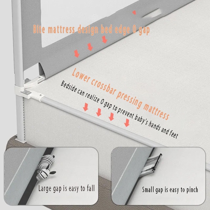 Anti-Fall Baby Bed Rail Guard Fence, Babies & Kids, Baby Nursery & Kids ...