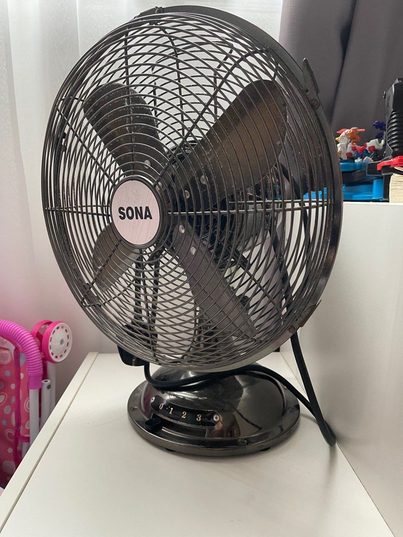 Antique Vintage Sona Electric Fan, Furniture & Home Living, Lighting ...