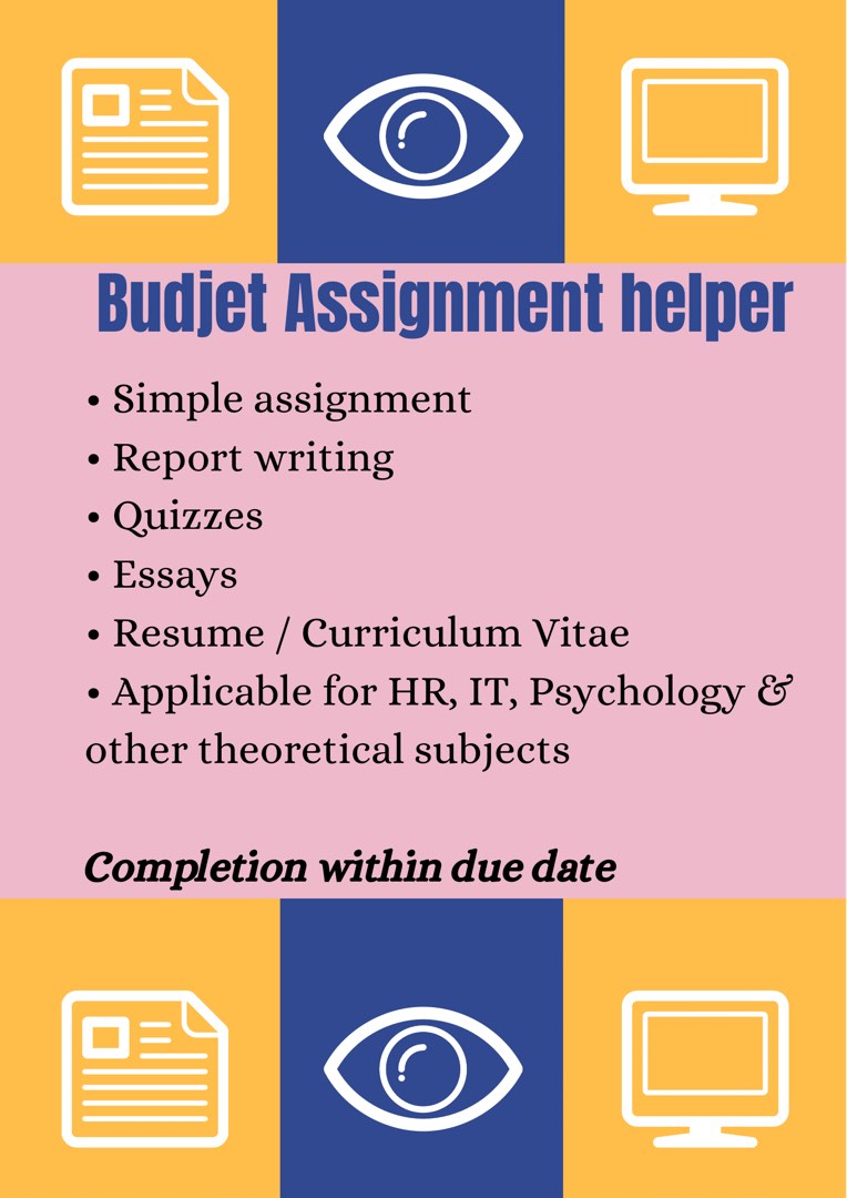 Assignment Helper, Services, Tuition on Carousell
