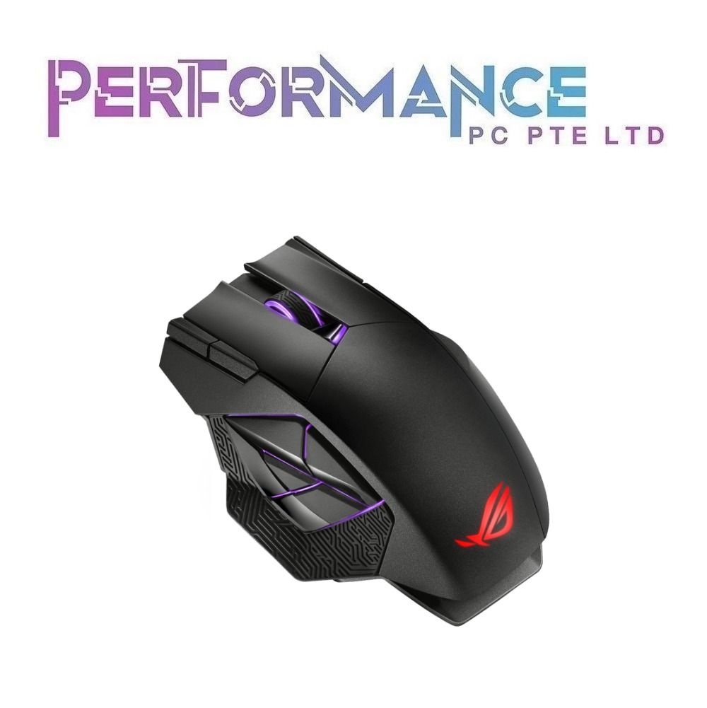 ASUS ROG Spatha X Wireless Gaming Mouse (Magnetic Charging Stand, 12 ...