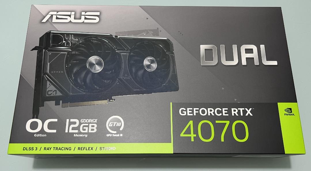 ASUS RTX 4070 Dual GDDR6X 12GB, Computers & Tech, Parts & Accessories ...