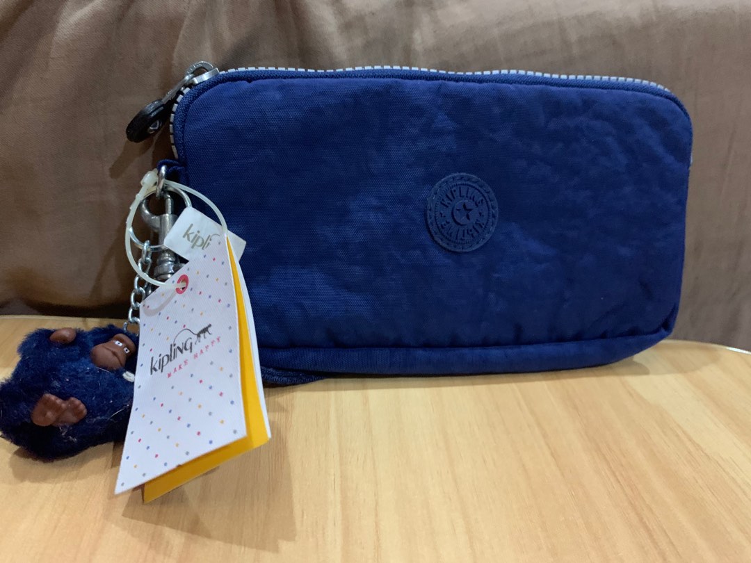 Authentic Ink Blue Kipling Pouch on Carousell