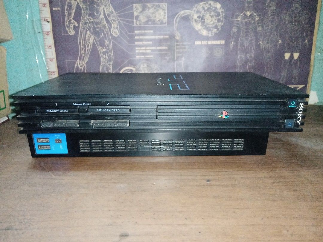 Authentic Sony PS2 (Playstation 2) Phat Console, Video Gaming, Video ...