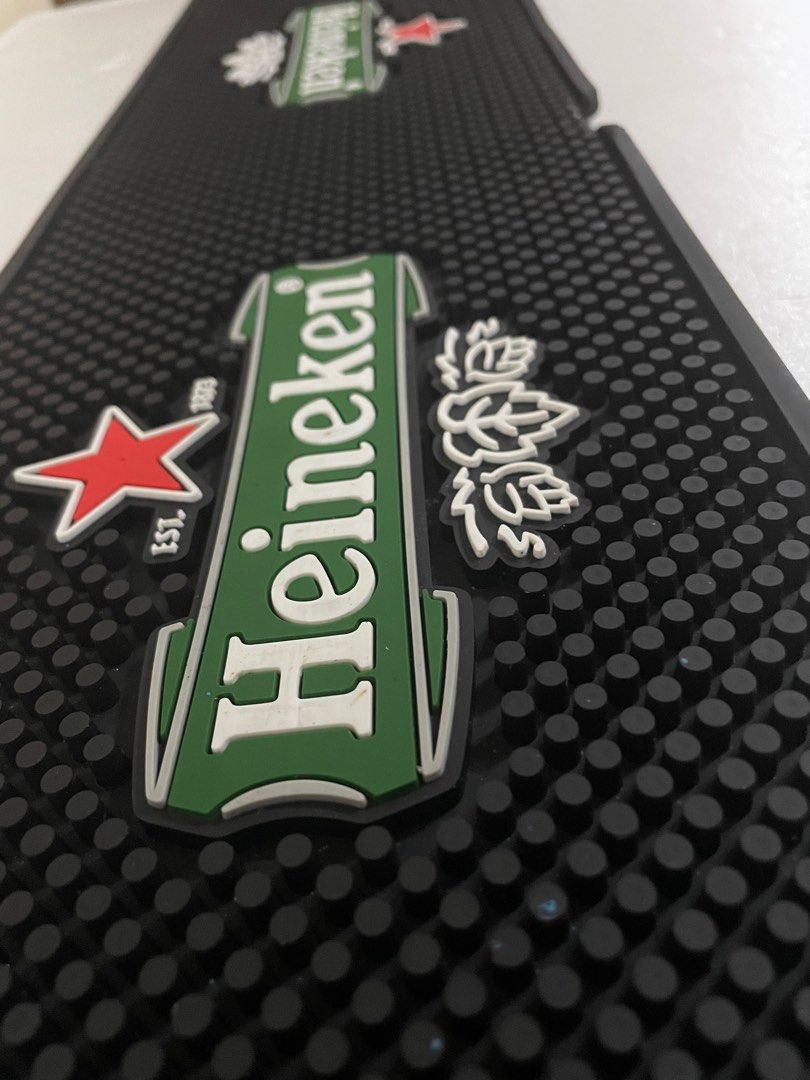 Beer mat - Bar Mat - Heineken Cuervo Bacardi Collectible Bar Display ...