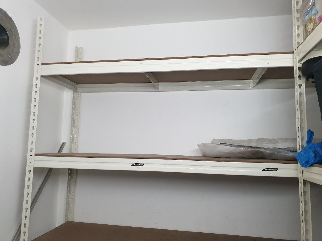 Beige Boltless Metal Rack Shelving Unit - 2 m & 2.4 m Tall Shelf ...