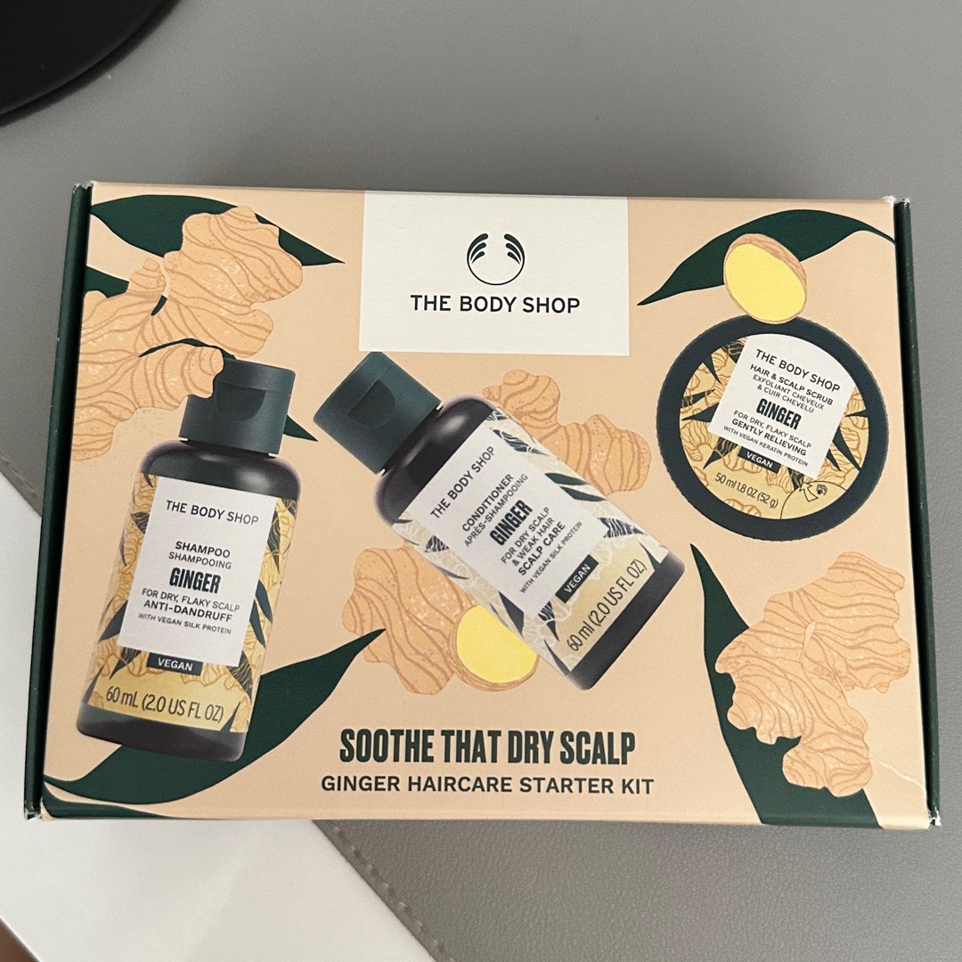 Bodyshop ginger haircare set, Beauty & Personal Care, Hair on Carousell