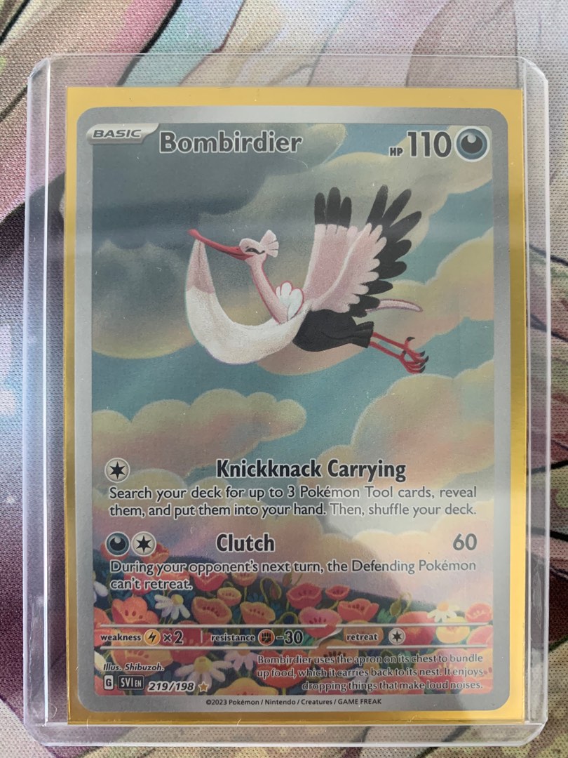 Bombirdier - 219/198 - Illustration Rare Pokemon Scarlet Violet ...