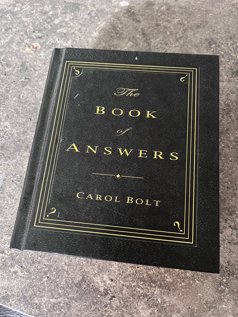 Book of Answers, Hobbies & Toys, Books & Magazines, Comics & Manga on ...