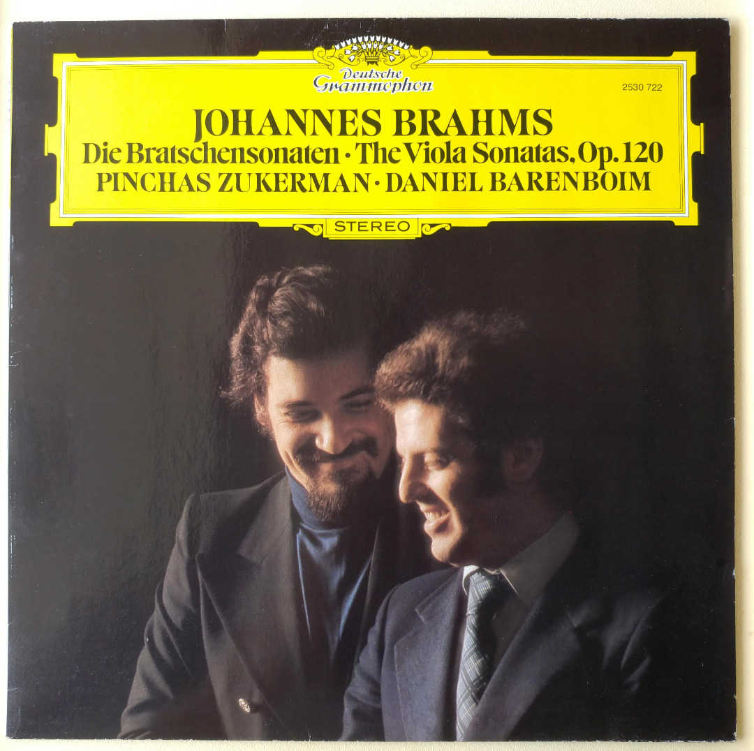 Brahms Viola Sonatas Op 120 - Zukerman; Barenboim - 黑膠唱片 LP, 興趣及遊戲, 音樂 ...