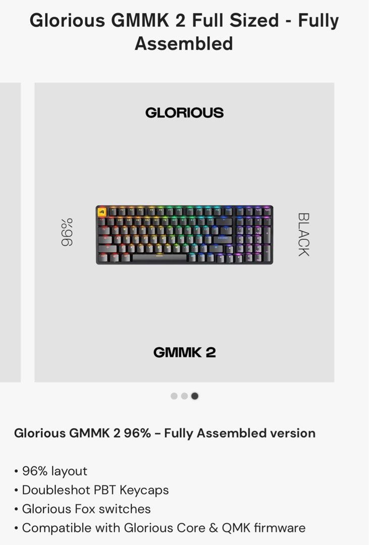 Brand New Glorious GMMK 2 96% Mechanical Keyboard (Gaming), Computers & Tech, Parts ...