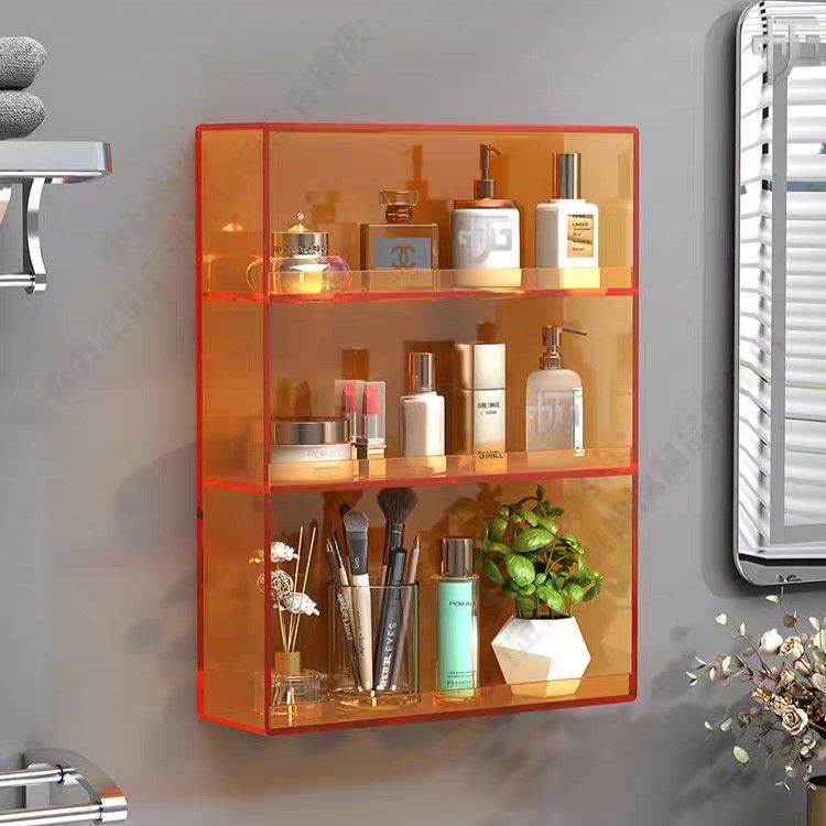 [BRAND NEW] ORANGE ACRYLIC WALL RACK, Furniture & Home Living ...