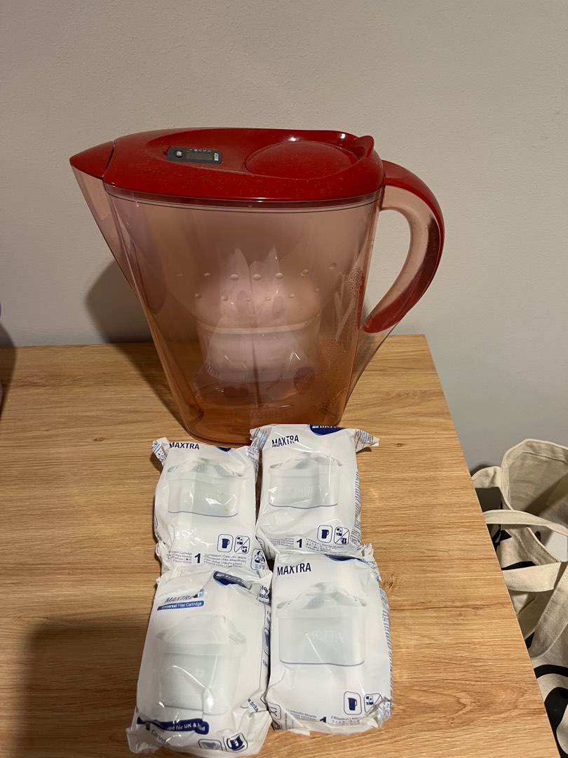 Brita jug & 4 filters, Furniture & Home Living, Kitchenware & Tableware ...