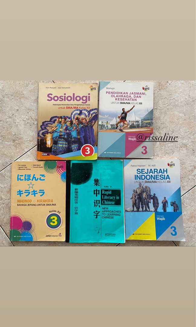 Buku kelas 12 JEPANG/ MAND, Buku & Alat Tulis, Buku Pelajaran di Carousell