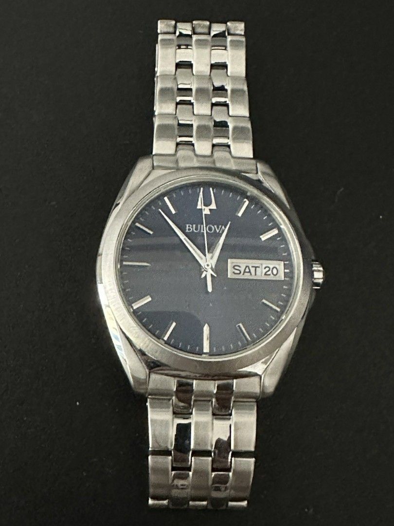 Bulova Blue Dial Day Date Watch Model: 98C129 Movement: Quartz 40mm ...