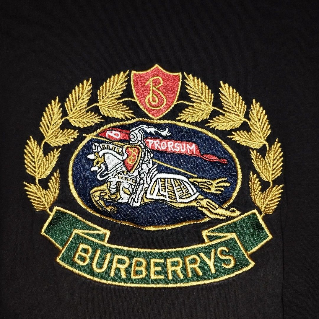 Burberry Embroidery Logo, Men's Fashion, Tops & Sets, Tshirts & Polo ...