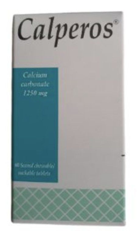 CALPEROS CALCIUM CARBONATE 1250MG, Health & Nutrition, Health ...