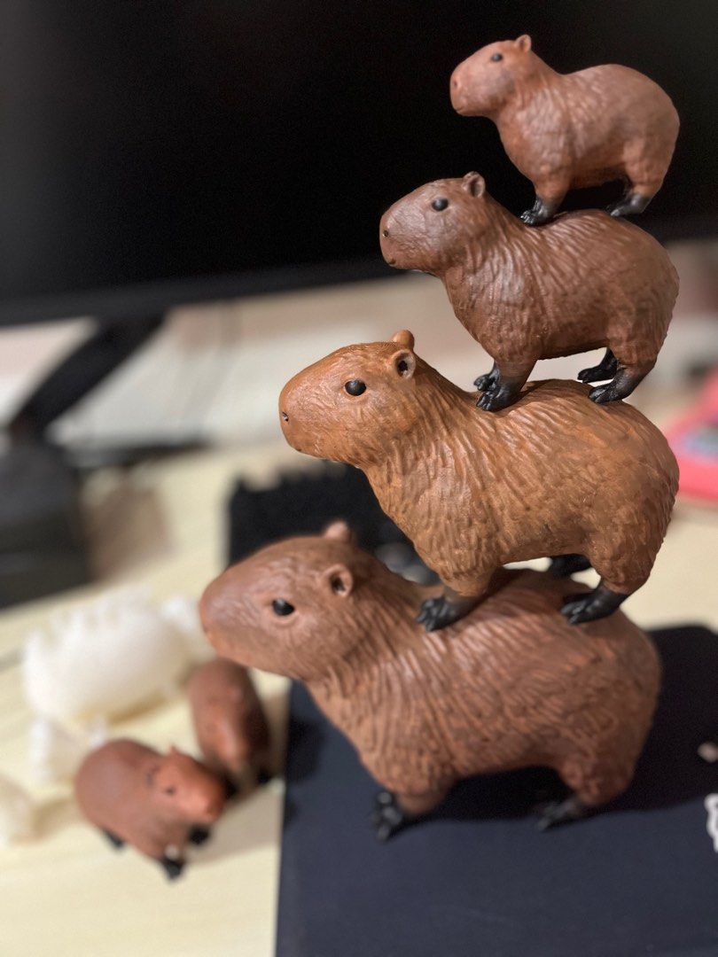Capybara Figurines, Hobbies & Toys, Stationery & Craft, Handmade Craft ...