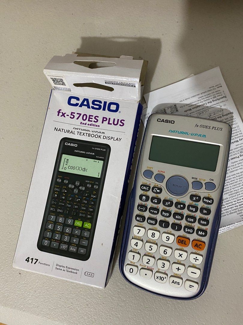 CASIO. fx-570ES PLUS, Computers & Tech, Office & Business Technology on ...