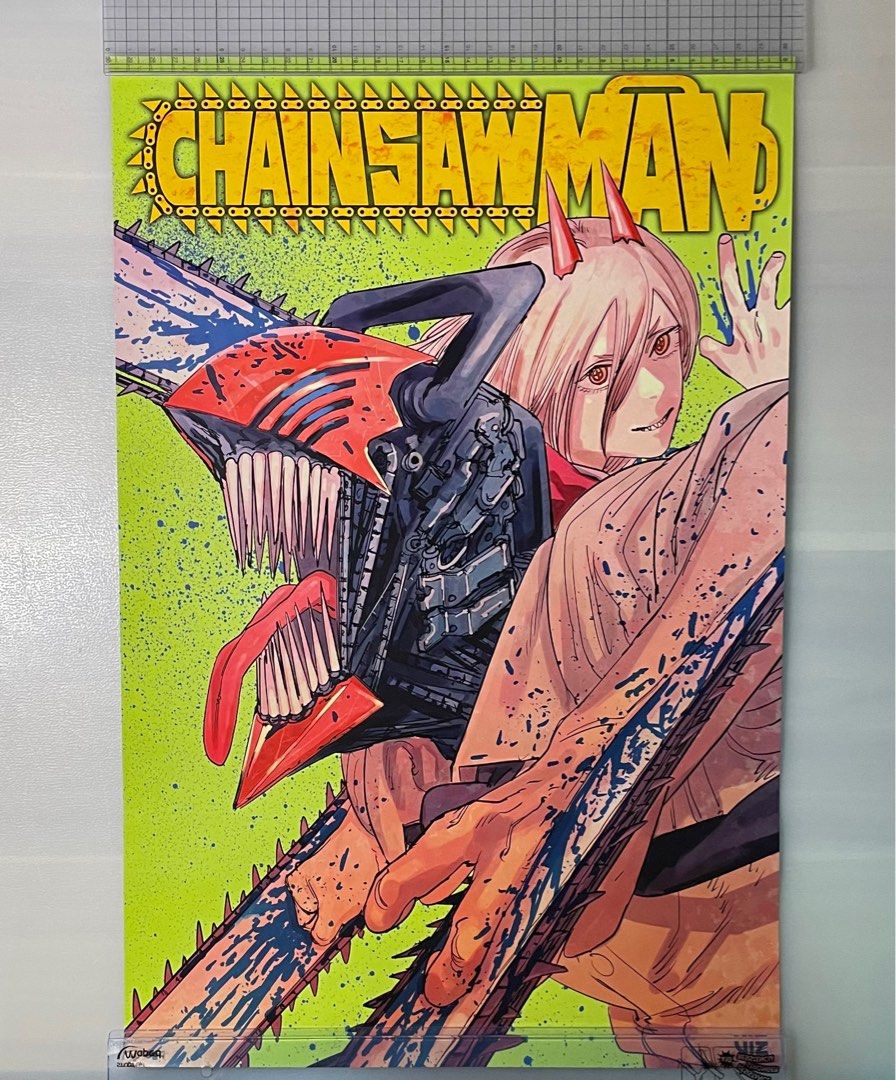 Chainsawman poster A3, Hobbies & Toys, Memorabilia & Collectibles, Fan ...
