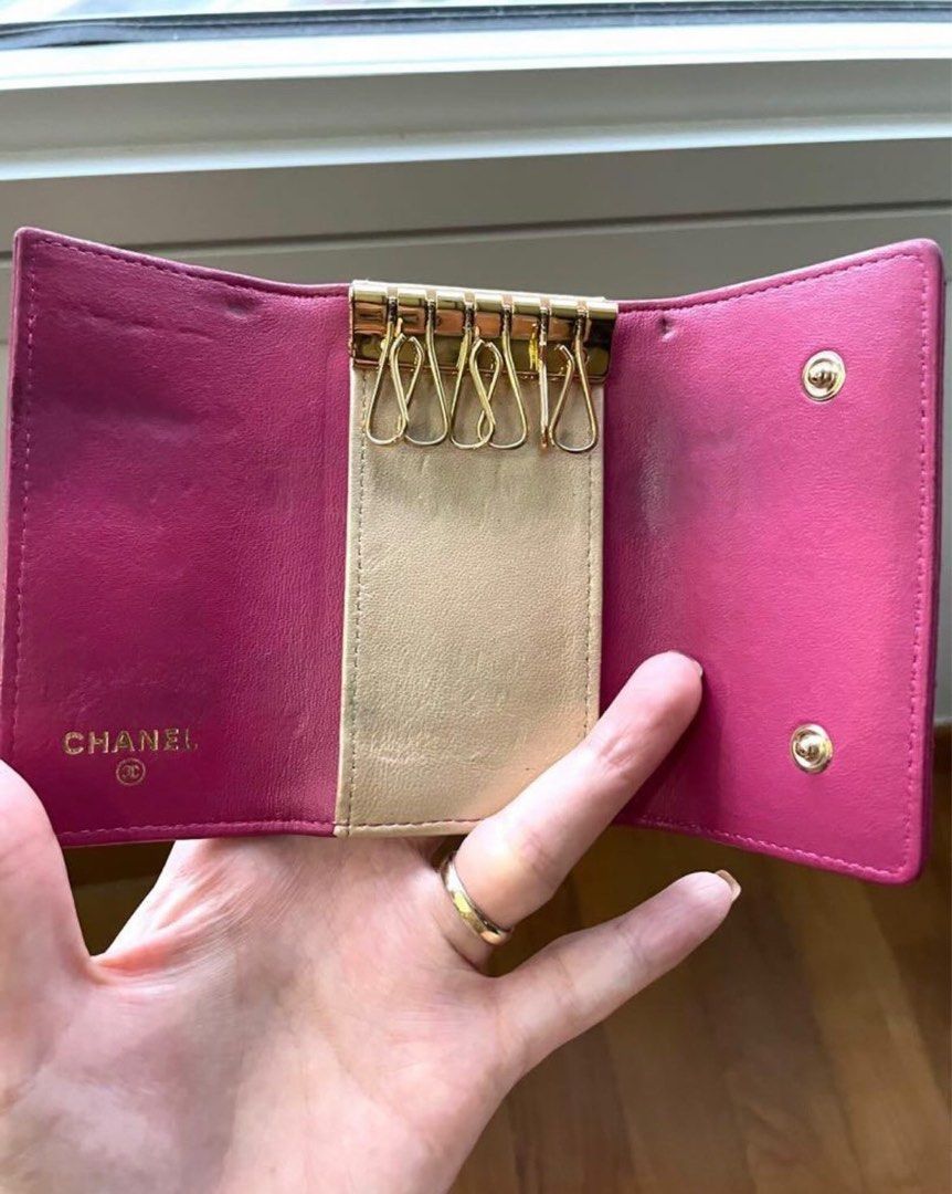 Chanel key holder pouch, Luxury, Bags & Wallets on Carousell