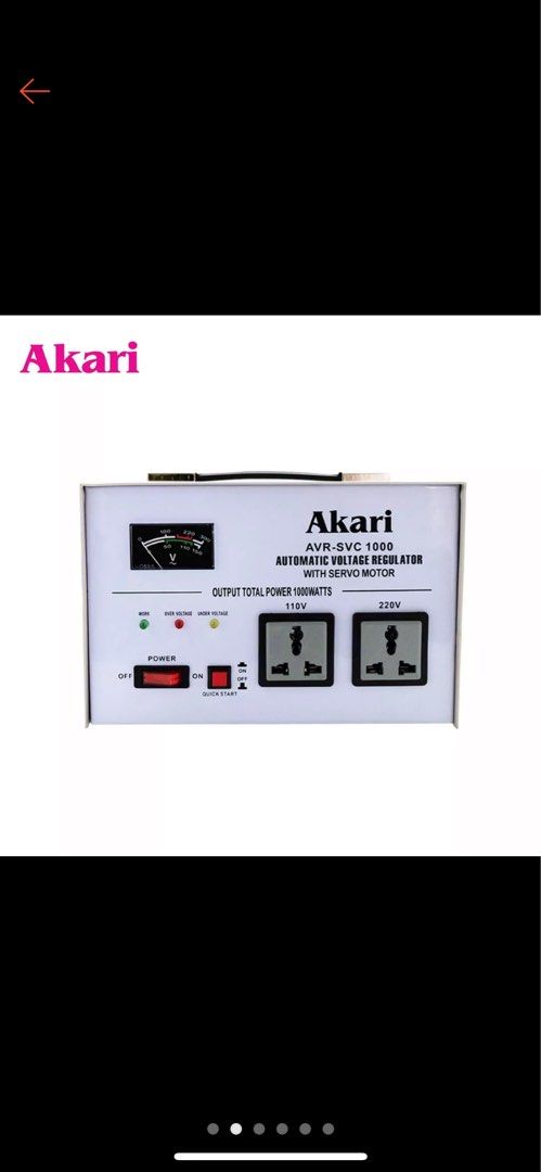 cheapest Good as New AKARI 1000VA Watts AVR, TV & Home Appliances ...