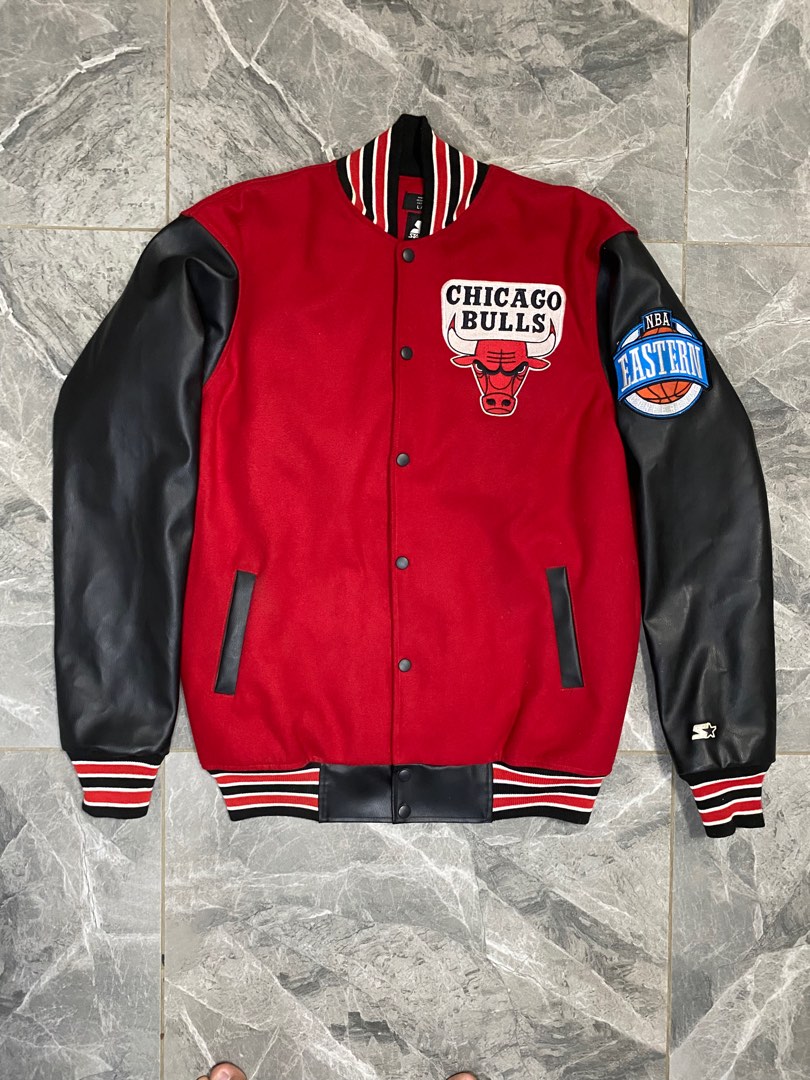 Chicago Bulls Varsity Jacket by Starter, Men's Fashion, Coats, Jackets ...
