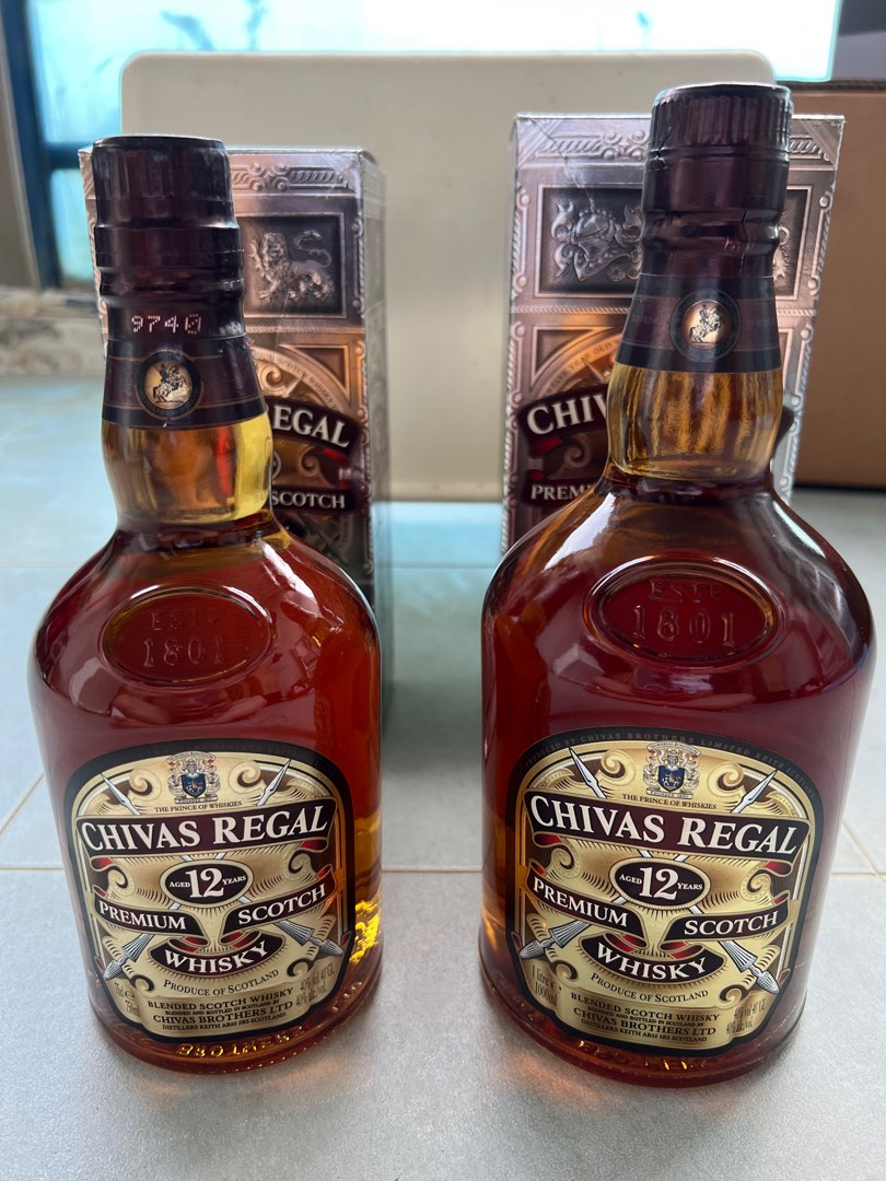 Chivas Regal 12 Years, Food & Drinks, Alcoholic Beverages on Carousell