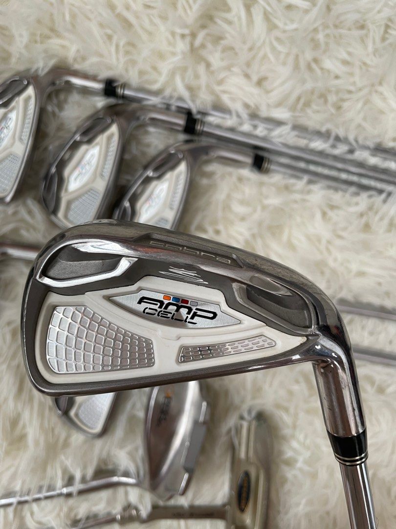 Cobra AMP Cell Iron Golf Set with Gosen Driver, Woods, Hybrid, Sports ...