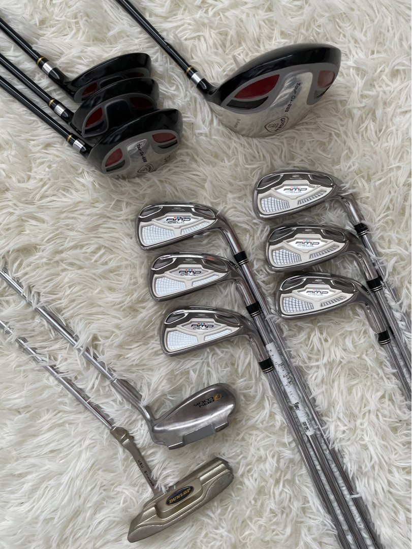 Cobra AMP Cell Iron Golf Set with Gosen Driver, Woods, Hybrid, Sports ...