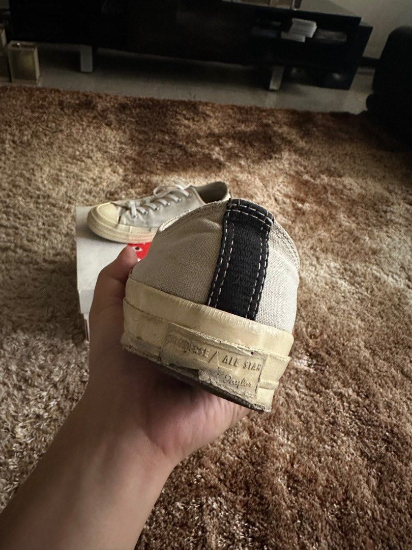 Converse x CDG “White One Heart” on Carousell