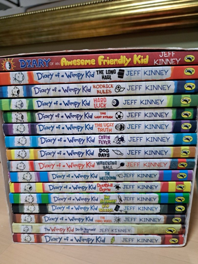 Diary of a Wimpy Kid series - 16 books for $20, Hobbies & Toys, Books ...