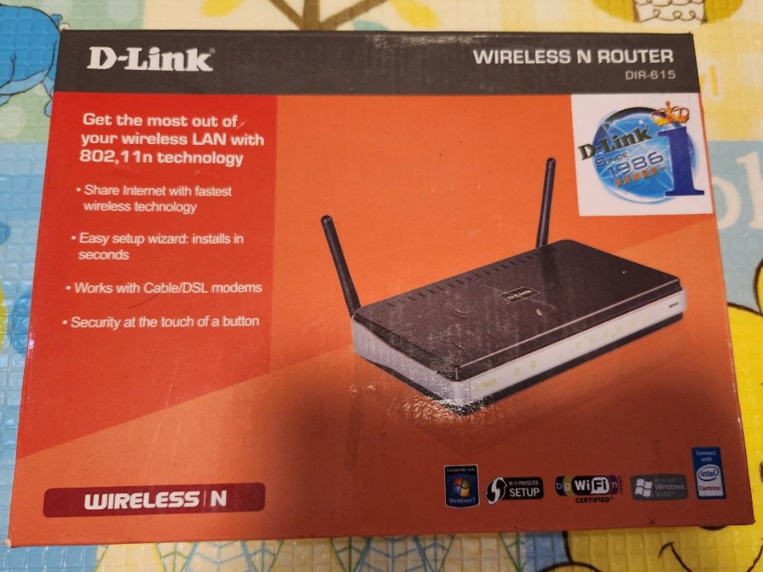 D-Link wireless router DIR-615, 電腦＆科技, 電腦周邊及配件, Wifi及上網相關產品 - Carousell