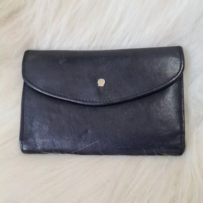 DOMPET KULIT AIGNER ORI, Fesyen Wanita, Tas & Dompet di Carousell
