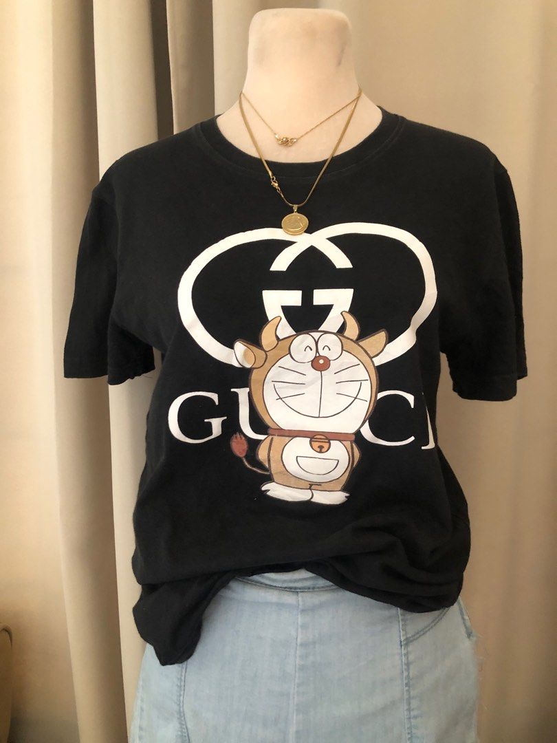 doraemon x g, Women's Fashion, Tops, Shirts on Carousell