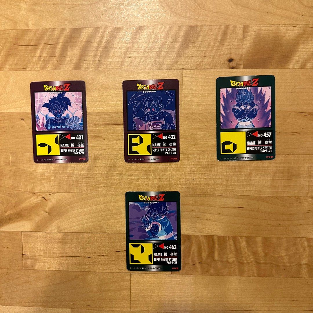 Dragon Ball Z Cards Part 21 (Super Power System), Hobbies & Toys ...