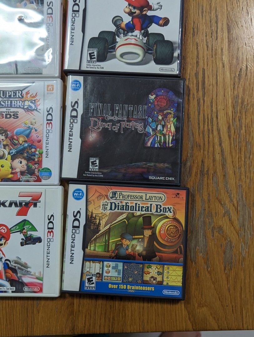 DS 3DS nintendo Mario kart Luigi's mansion dark moon super smash bros 7 ...