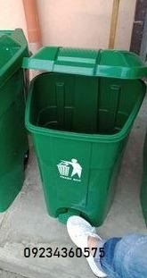 Dust bin with foot pedal 50 Liters Green color available on Carousell