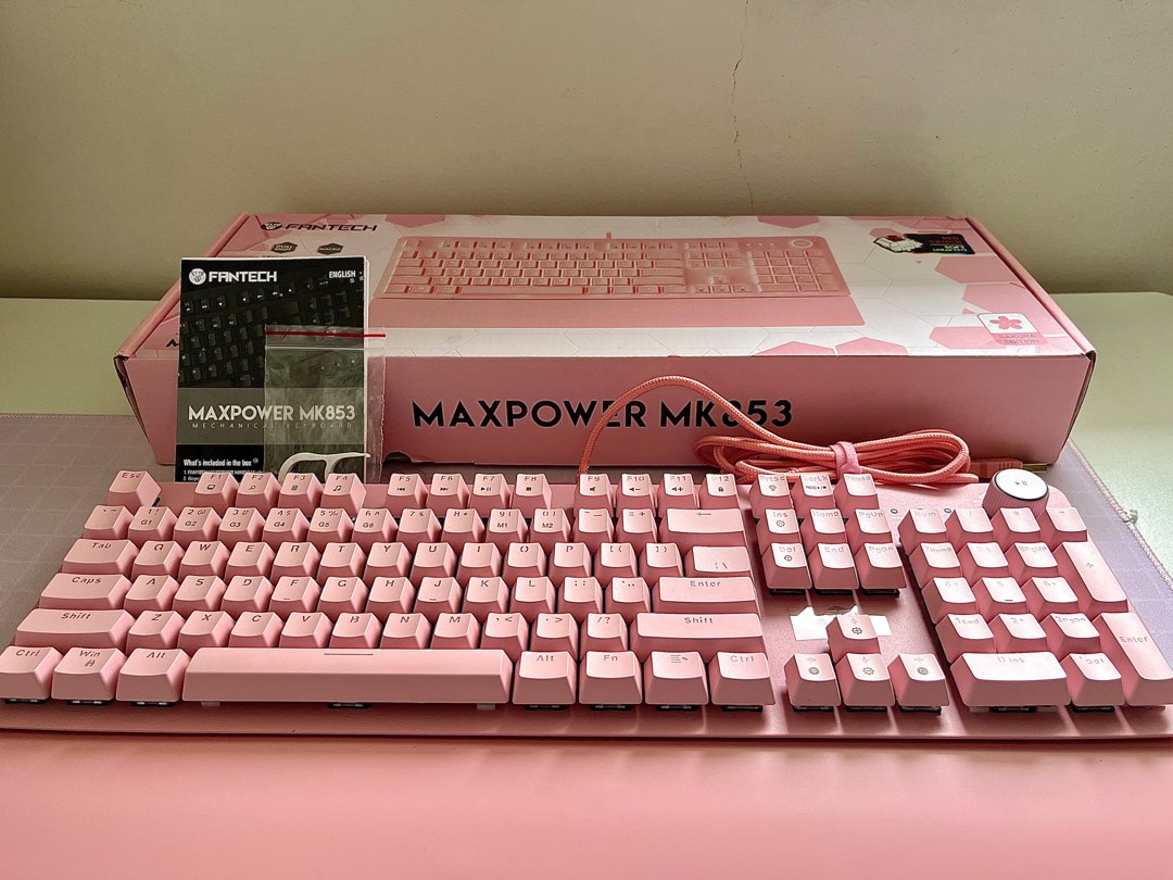 Fantech MK853 Mechanical Keyboard Maxpower - Sakura Edition , Red ...