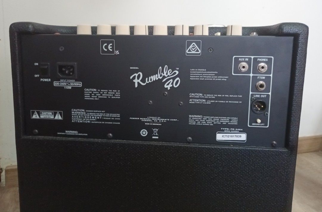 Fender Rumble 40 Bass Amplifier, Audio, Soundbars, Speakers ...