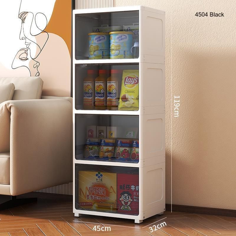 Flip Top Cabinet / Plastic Storage Box Drawer home Organizer Container ...