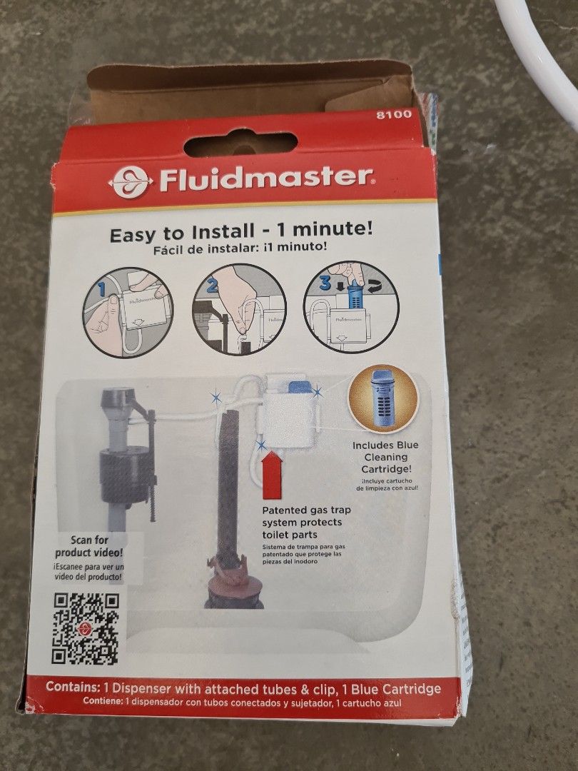 Fluidmaster 8100 flush 'n sparkle self cleaning toilet system ...