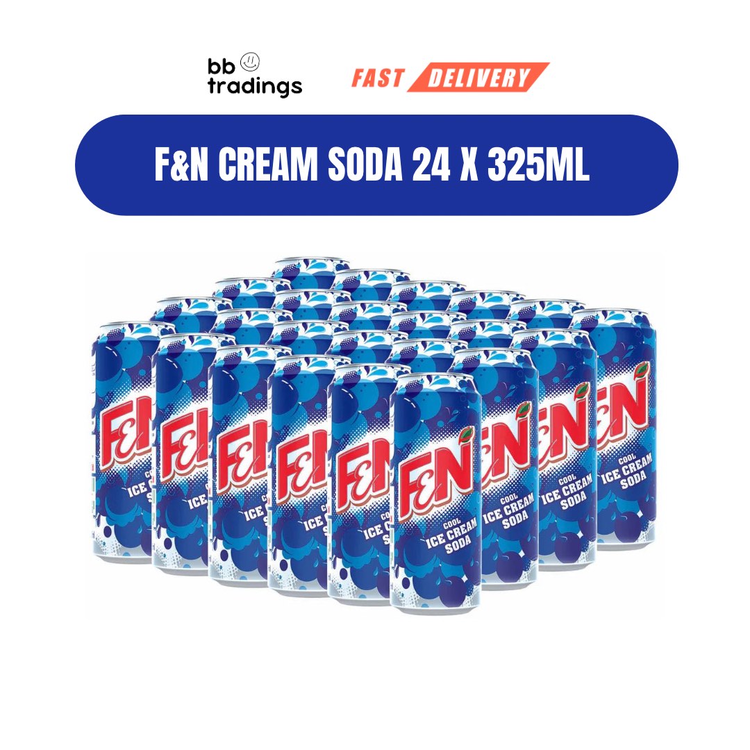 F&N Cool Ice Cream Soda Can (24 x 325ml), Food & Drinks, Beverages on ...