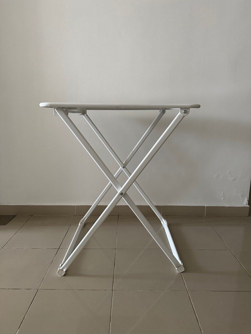 Foldable metal table, Furniture & Home Living, Furniture, Tables & Sets ...