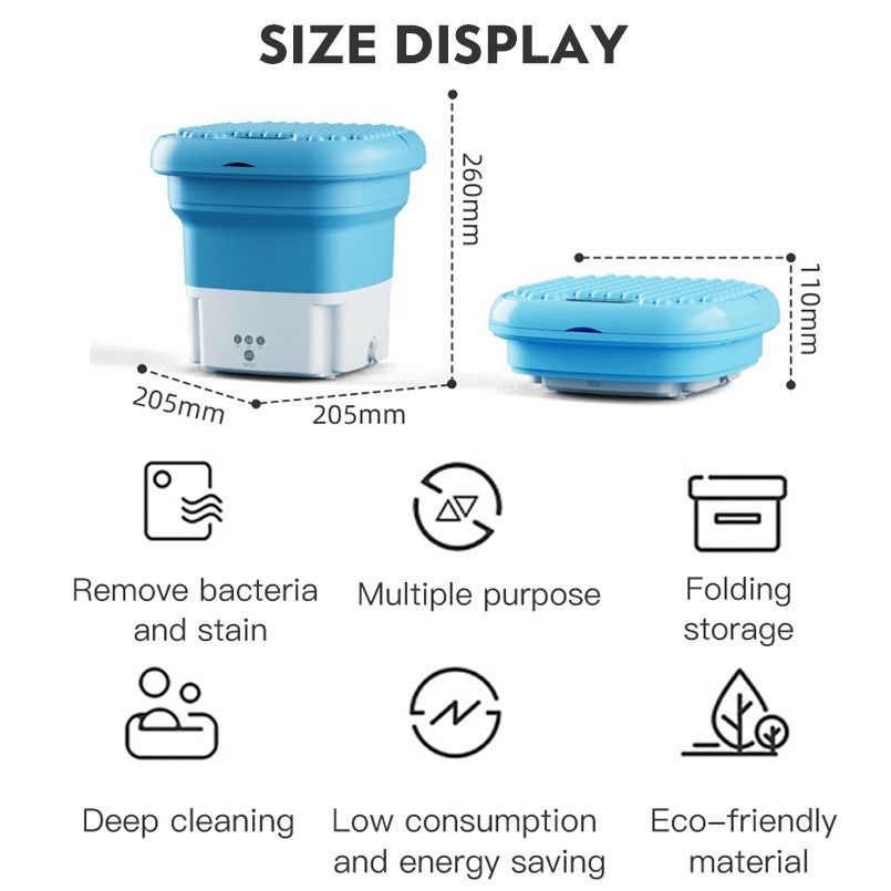 Folding washing machine elution underwear special mini portable, TV ...