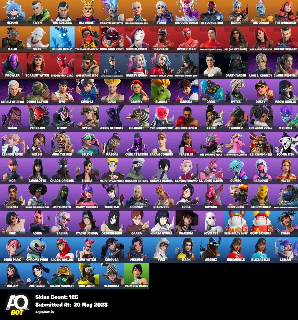 Fortnite account 126 Skins, Video Gaming, Gaming Accessories, Game Gift ...