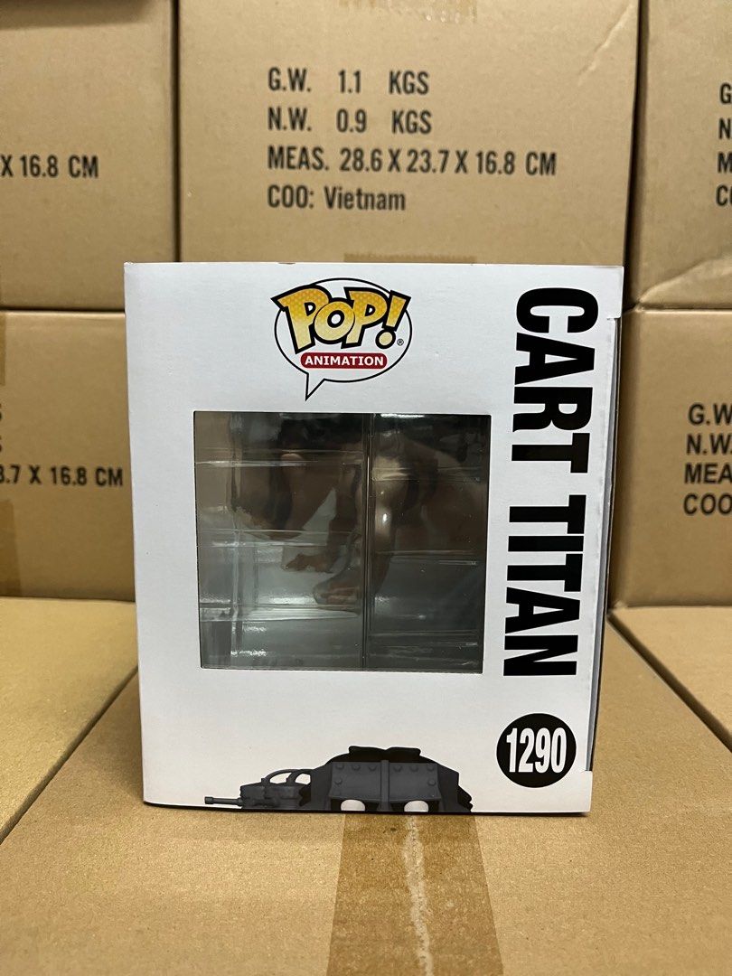 Funko Pop Attack on Titan Cart Titan Specialty Series, Hobbies & Toys ...