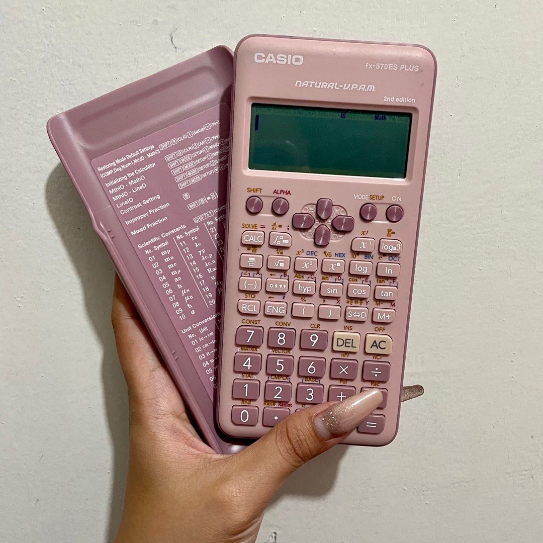CASIO FX-570ES PLUS PINK CALCULATOR, Mobile Phones & Gadgets, Other ...